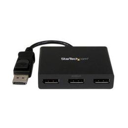 StarTech.com Multi-Port-Adapter, DisplayPort-Stecker - DisplayPort-Buchse, Schwarz - MSTDP123DP