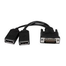 StarTech.com Multi-Port-Adapter, DMS-59 Stecker - DisplayPort-Buchse, Schwarz - DMSDPDP1