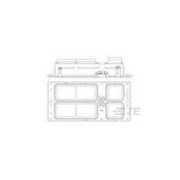TE Connectivity RECEPT ASSY SZ 3 ARINC 600 Rack & Panel Connectors RECEPT ASSY SZ 3 ARINC 600 - 1-211992-4