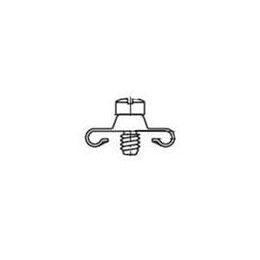 Molex FCT Spring Clip with Screw Lock for Size 1-4 D-Sub 4-40 UNC Thread Nickel-plated Brass - 172704-0122