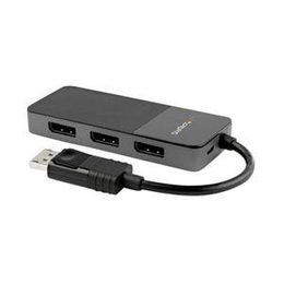 StarTech.com Multi-Port-Adapter, DisplayPort-Stecker - DisplayPort-Buchse, Schwarz - MST14DP123DP