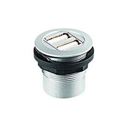 Schlegel Elektrokontakt Doppeldurchf&uuml;hrungsadapter, 600 mm, USB-A 2.0-Buchse - USB-A 2.0 Stecker - RRJ_2USB