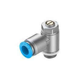Festo Drosselventil, Schlitzschraube, G 1/4" / QS-10, 20kPa 1MPa, 480L/min - GRLA-1/4-QS-10-D