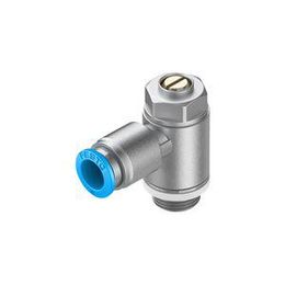 Festo Drosselventil, Schlitzschraube, G 1/4" / QS-8, 20kPa 1MPa, 475L/min - GRLA-1/4-QS-8-D