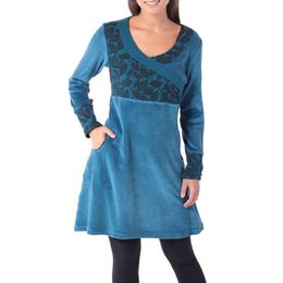 PUREWONDER Samtkleid Bequemes Kleid aus Samt figurbetont geschnitten