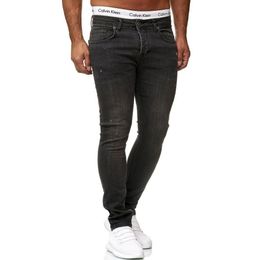 Code47 Skinny-fit-Jeans Code47 Designer Herren Jeans Hose Regular Skinny Fit Jeanshose Basic
