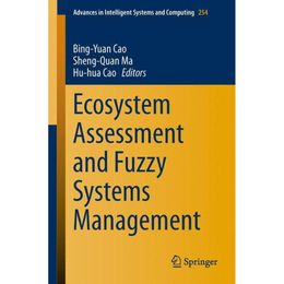 Springer Ecosystem Assessment and Fuzzy Systems Management, Kartoniert (TB)