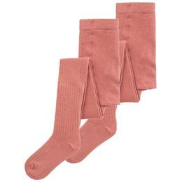 name it - Strumpfhose NNKNPANTYHOSE 2er-Pack in light mahagony, Gr.74/80