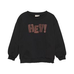 Minymo - Sweatshirt HEY! In dunkelgrau, Gr.122