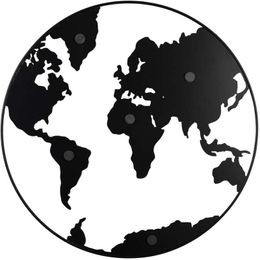 Weltkarte aus Metall mit Magneten World Map