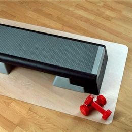 Floordirekt Sportmatte für Fitnessgeräte Rechteckig Milchig-transparent Polypropylen 90 x 120 cm - Milchig-transparent
