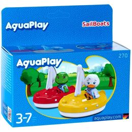 AquaPlay Wasserbahn Outdoor Wasser Spielzeug 2 Segelboote + 2 Figuren 8700000270