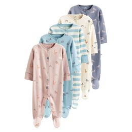 next Schlafoverall 5er-Pack Babyschlafanzüge aus Baumwolle (5-tlg)