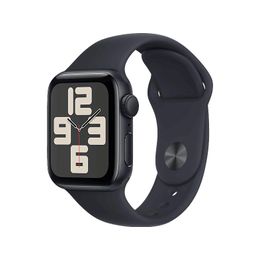 Apple Watch SE (2023) GPS 40 mm Smartwatch Aluminium Fluorelastomer, 130-180 mm, Mitternacht