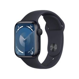 Apple Watch Series 9 GPS 41 mm Smartwatch Aluminium Fluorelastomer, 130 - 180 mm, Mitternacht