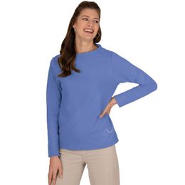 TRIGEMA Sweatshirt »Stehkragen Pullover mit Kristallsteinen« lavendel XL XL Strukturierte Sweat-Qualität
