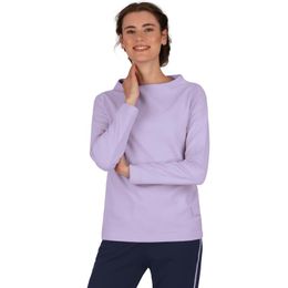 TRIGEMA Sweatshirt »Stehkragen Pullover mit Kristallsteinen« flieder S S Strukturierte Sweat-Qualität