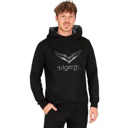 TRIGEMA Kapuzensweatshirt »Kapuzenshirt mit großem -Print« schwarz XL XL Kapuze