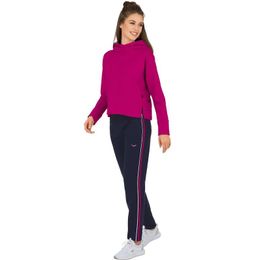 TRIGEMA Sweatshirt »Bequemes Basic Homewear Set« magenta S S Leichte Sweat-Qualität