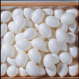 JAKO-O Kunststoff-Eier mit Loch, 50 Stück, weiß
