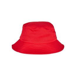 Flexfit Flex Cap Accessoires Flexfit Cotton Twill Bucket Hat Kids, rot