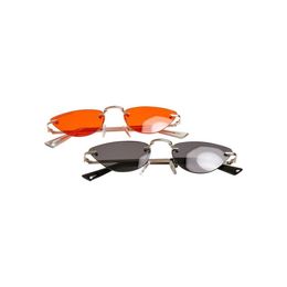 Urban Classics Sonnenbrille Urban Classics Unisex Sunglasses Manhatten 2-Pack, orange|silberfarben