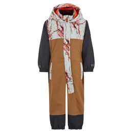 Schneeoverall Ziener "ANUP" Gr. 116, EURO-Größen, braun Kinder Overalls Schneeanzüge