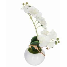 Atmosphera - Künstliche Orchidee rosa im Topf, 25 cm