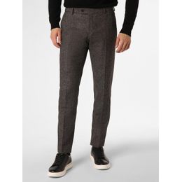 Finshley & Harding Finshley & Harding Baukasten-Hose Herren Modern Fit Wolle meliert, schoko