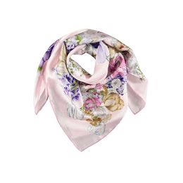 Made in Silk Seiden-Tuch in Rosa - (L)90 x (B)90 cm