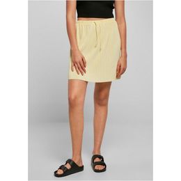 Urban Classics Jerseyrock Damen Ladies Plisse Mini Skirt (1-tlg), gelb