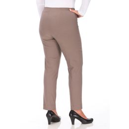 KjBRAND Große Größen: Bengalinhose in Ankle-Länge, mit Schlupfbund, taupe, Gr.46