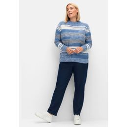 sheego Große Größen: Thermojeans mit Komfortbund und Fleece-Futter, dark blue Denim, Gr.46