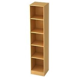 Hammerbacher Bücherregal Holz 4 406 x 400 x 2.004 mm Buche Mit Aufbau