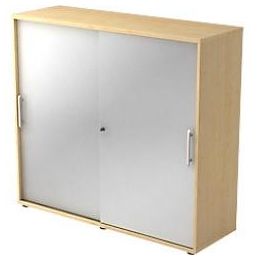 Hammerbacher Schrank Spanplatte 2 Fachböden abschließbar 1.200 x 400 x 1.100 mm Ahorn Farbig sortiert