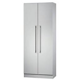 Hammerbacher Schrank 4 Fachböden abschließbar 800 x 420 x 2.004 mm Hellgrau