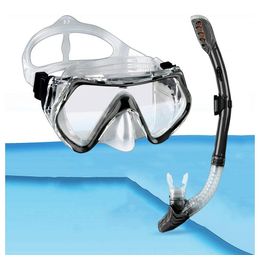 GelldG Taucherbrille Schnorchelset Erwachsene Taucherbrille Anti-Leck & Anti-Fog Tauchmaske