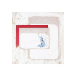Bow & Hummingbird Grußkarten Grußkarte Fuchs im Schnee