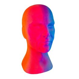 PSYWORK Dekofigur Schwarzlicht Deko Kopf "Glowhead" Multicolor