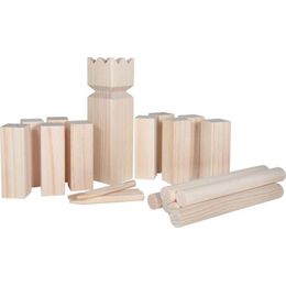 Vedes Spielzeug-Gartenset Schwedenschach Kubb Wurfspiel Outdoor Rasenschach