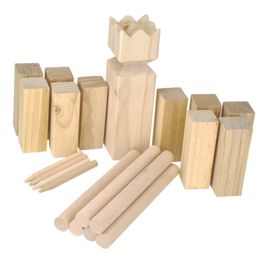 Vedes Spielzeug-Gartenset Outdoor active Schwedenschach Kubb 21 teilig