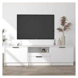 furnicato TV-Schrank Weiß 140x35x40 cm Holzwerkstoff