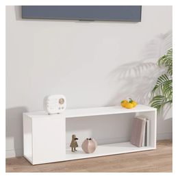 furnicato TV-Schrank Weiß 100x24x32 cm Holzwerkstoff