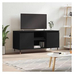 furnicato TV-Schrank Schwarz 104x35x50 cm Holzwerkstoff