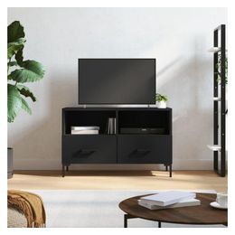 furnicato TV-Schrank Schwarz 80x36x50 cm Holzwerkstoff