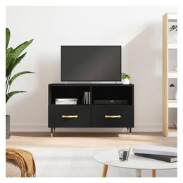 furnicato TV-Schrank Schwarz 80x36x50 cm Holzwerkstoff