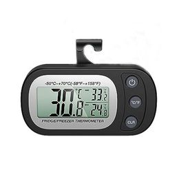 autolock Kühlschrankthermometer Kühlschrank Thermometer Digitales Gefrierschrank Thermometer
