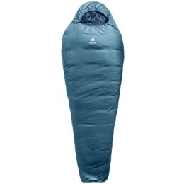 Schlafsack Deuter "Orbit +5" Schlafsäcke Gr. B/L: 74 cm x 208 cm, mit Reißverschluss, blau (atlantic, ink) Schlafsäcke