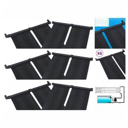 vidaXL Pool-Wärmepumpe Solar-Panel für Poolheizung 6 Stk 80x310 cm