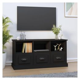 furnicato TV-Schrank Schwarz 100x35x50 cm Holzwerkstoff